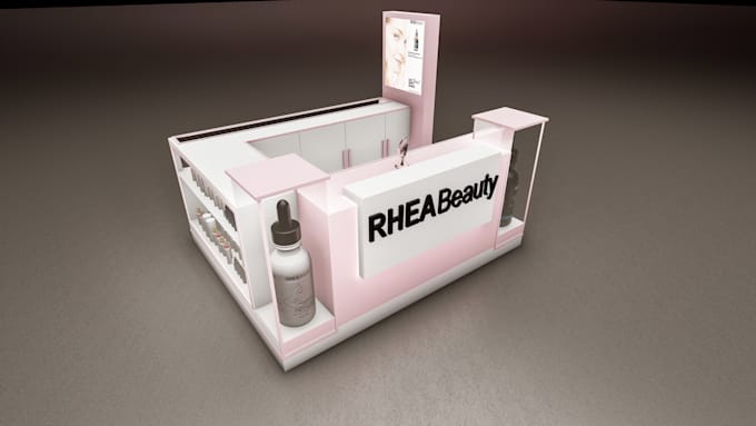Design a 3d trade show booth, kiosk, exhibition stand by Iomarhany | Fiverr
