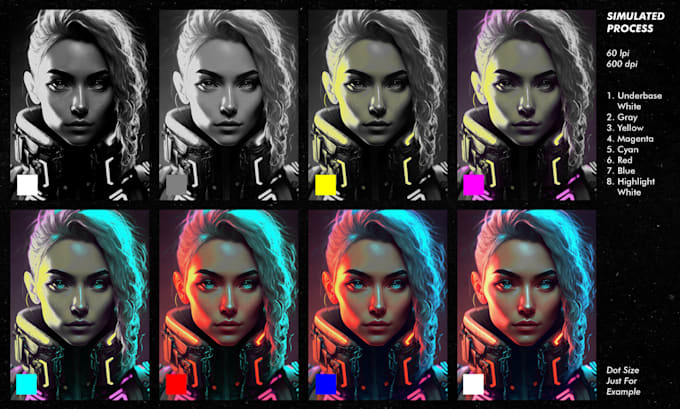 Do simulated process color separations for screen printing by ...