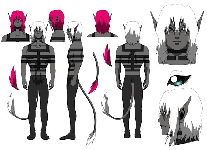 Character design dei personaggi stile manga by Sarada8 | Fiverr