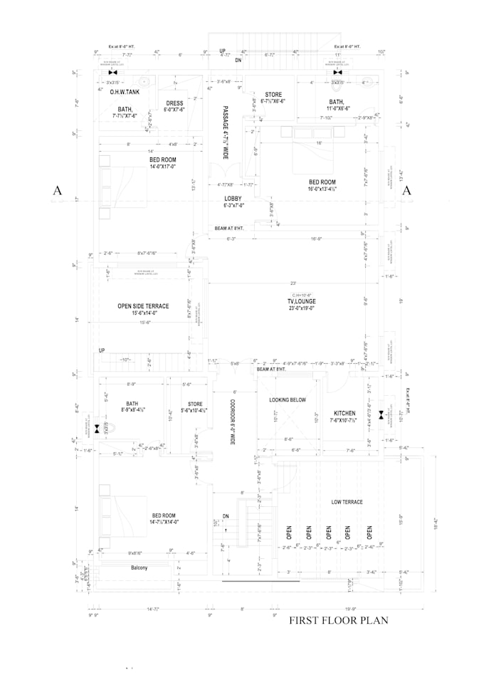 Design your architectural floor plan in autocad by Engrjunaid5 | Fiverr