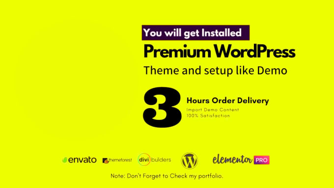 Install wordpress theme, setup theme, do customization by Farrukhamin1 ... Install wordpress theme, setup theme, do customization by Farrukhamin1 ...