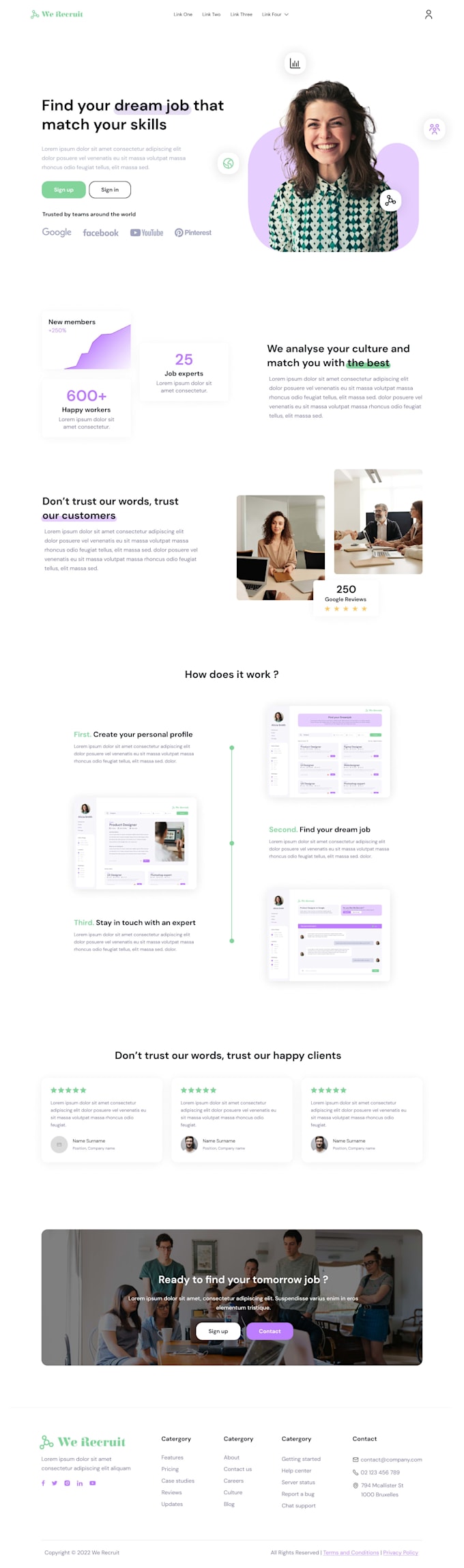 Develop your website with a unique no code design, using webflow and ...