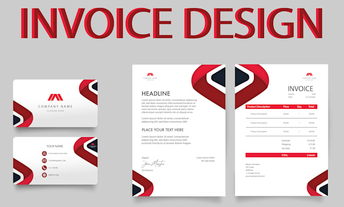 Do creative invoice, fillable, price list, receipt design by Graphicshome018 | Fiverr