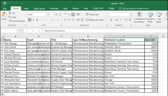 Clean and organize excel sheet by Daimshahid | Fiverr
