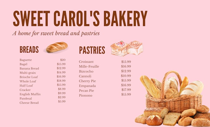 Create an amazing ,digital menus, food menus, and restuarant menu by ...