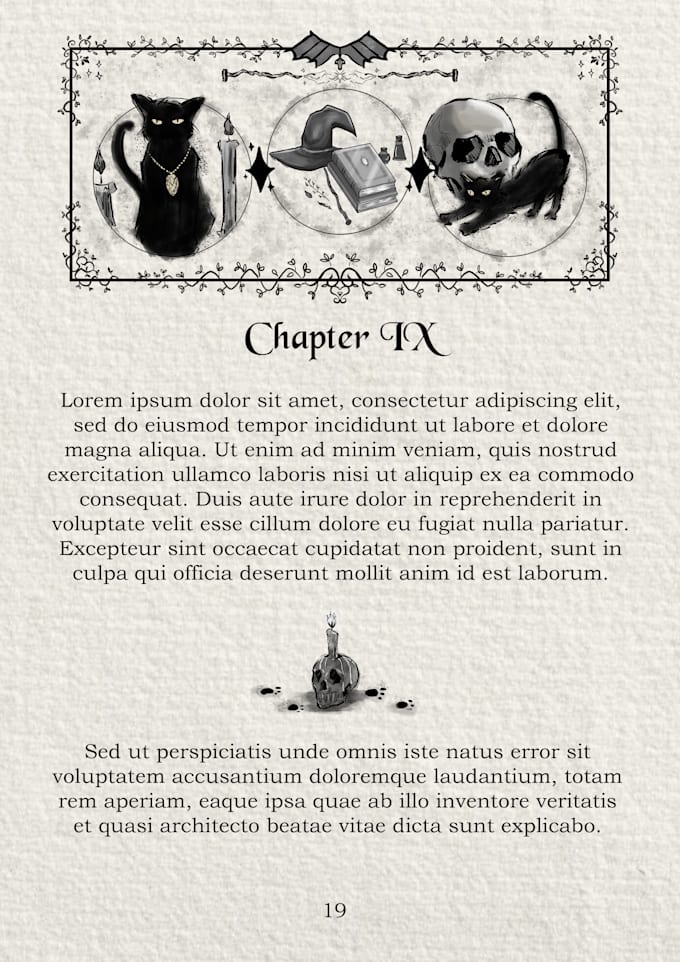 Create a chapter header and breaker by Lindsaynid | Fiverr