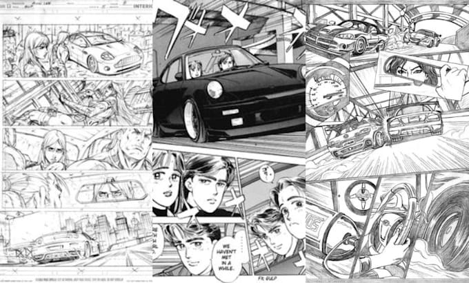 Draw an amazing comic strip, cartoon character, digital art for comic ...