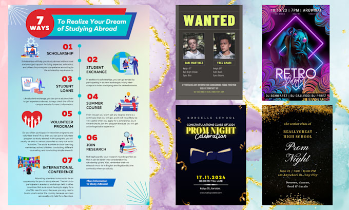 Create high quality posters designs for your event by Nadiyalogo | Fiverr