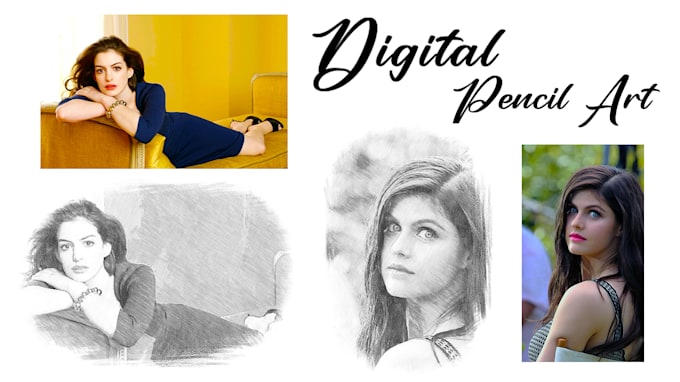 Turn your photos into amazing pencil art by Krish_editz | Fiverr