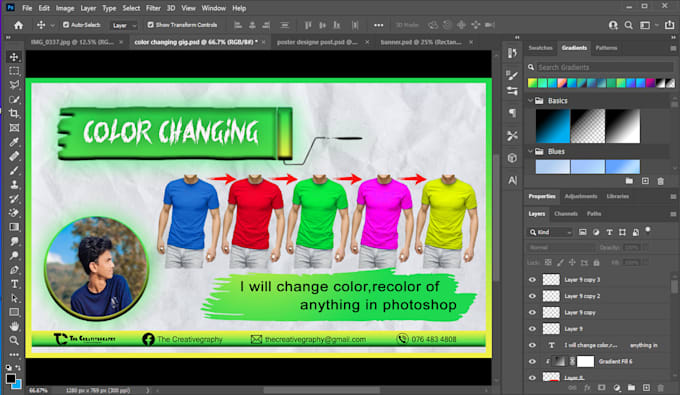 Change color , recolor of anything in photoshop fast by Creativegraphy0 ...