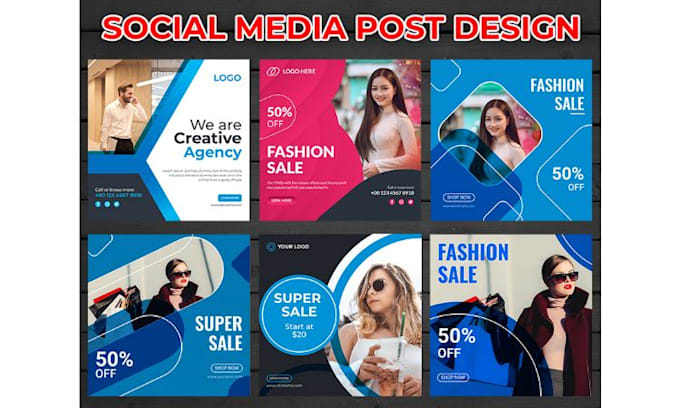 Create animated social media posts instagram facebook youtube by Tahayl ...