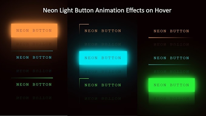 Create Three Awsome Buttons With Animation Using Html And Css By