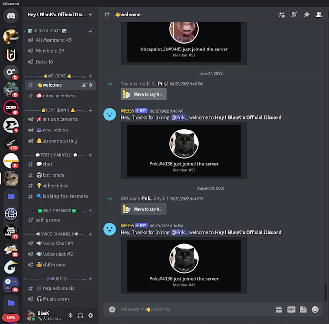 Be your discord moderator and designer by Heyimblank | Fiverr