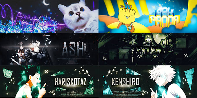 Design attractive anime banner header by Hazz565 | Fiverr
