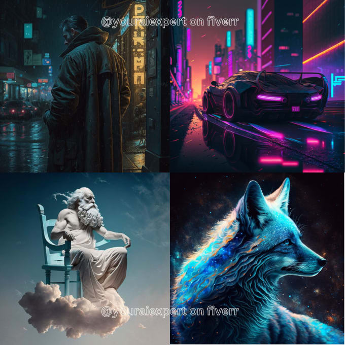 Create custom visually stunning ai generated art by Youraiexpert | Fiverr Create custom visually stunning ai generated art by Youraiexpert | Fiverr