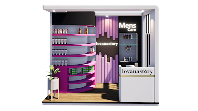 3d design and rendering commercial kiosks, bots, and booths by ...