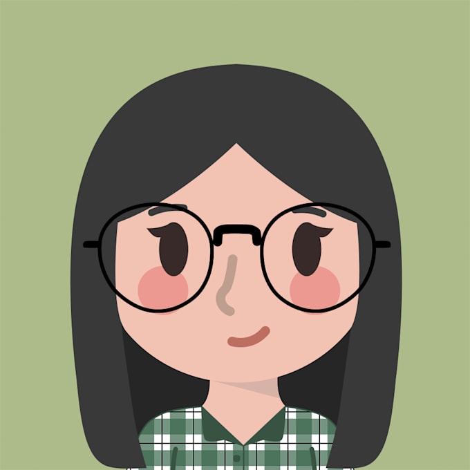Draw a flat vector version of you by Itsboccaya | Fiverr