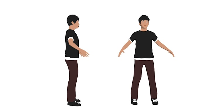 Draw 2d video game character, 2d sprite sheet, 2d reference sheet furry ...