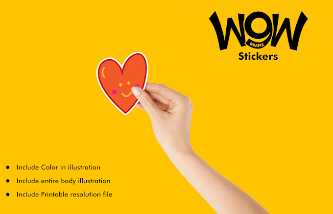 Design all kind of stickers for you by Wowgrafix8 | Fiverr