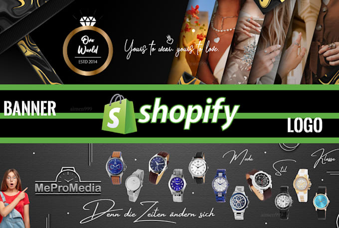Design professional shopify banner, shopfiy logo by Aimen999 | Fiverr