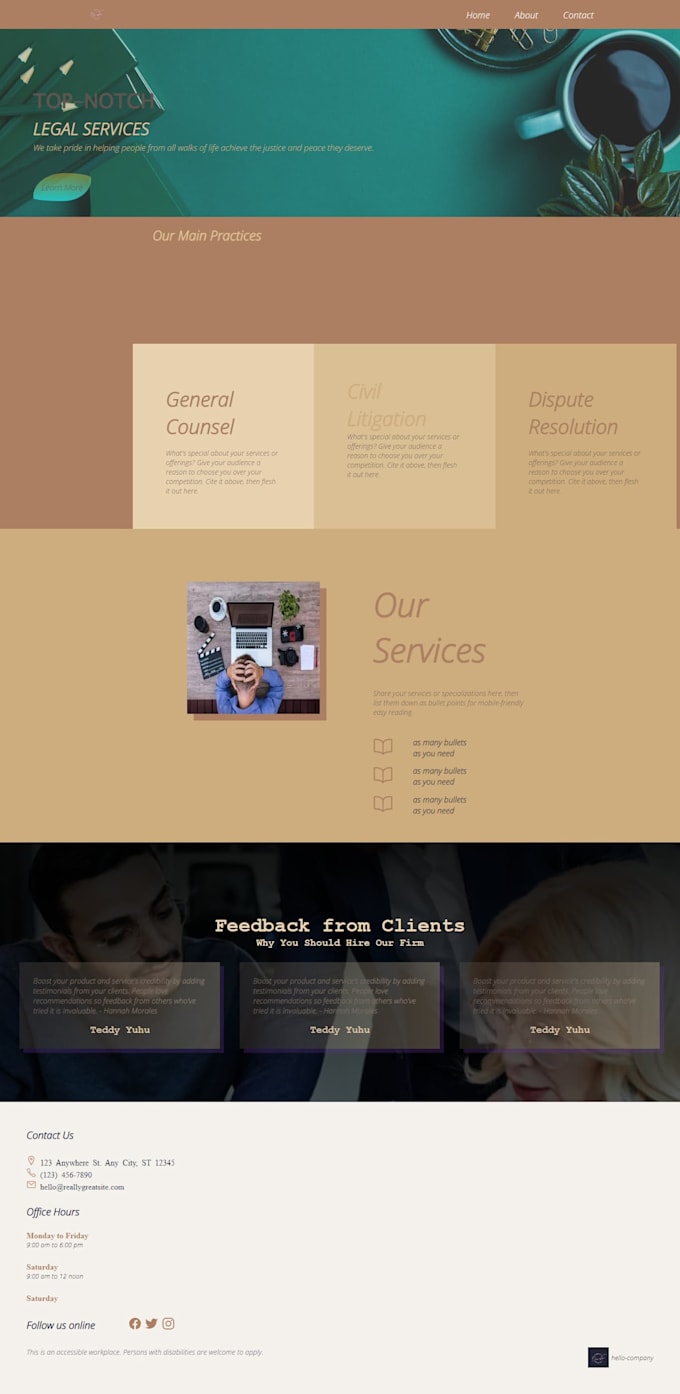 Develope html css and javascript website from scratch by Hania_adil ...