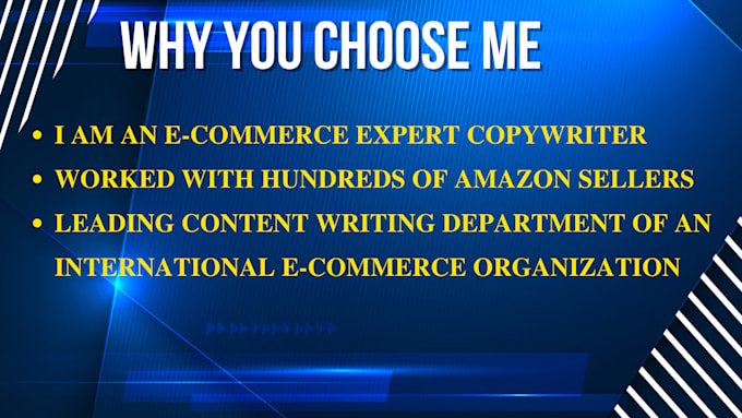 Be your amazon content writer and write your amazon product listing ...
