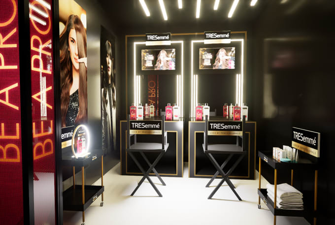 Do 3d saloon, spa, barber shop , booth, stand, kiosk design by ...