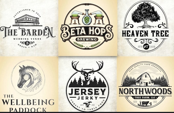 Design best custom hand drawn logo with detailed illustration by Amy ...