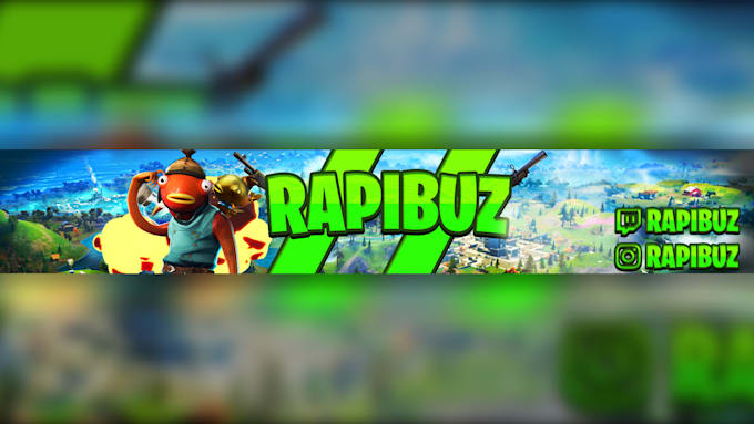 Create a fortnite banner for gaming youtube channel by Rapibuz | Fiverr