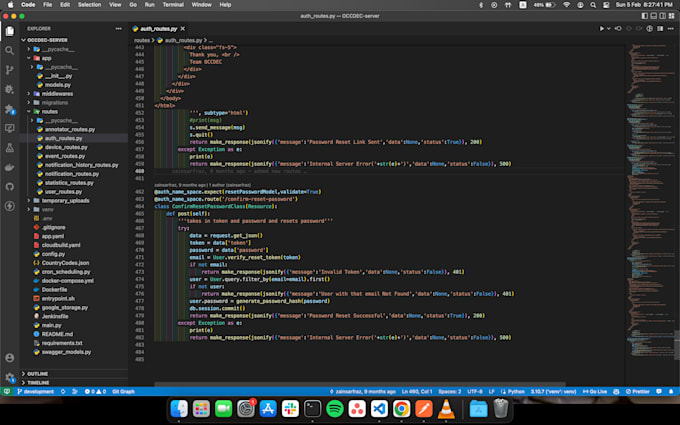 Provide you with full stack website development in python django or ...