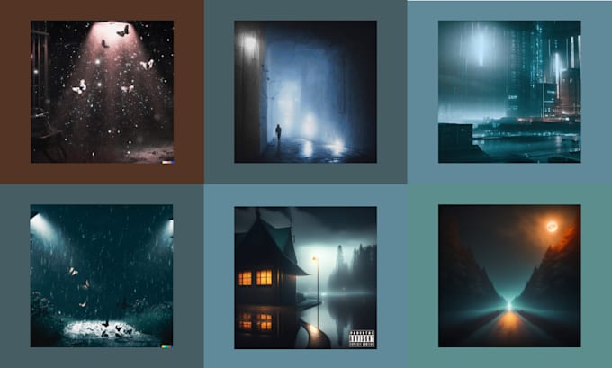 Create emotional dark album artwork for your music by Kisarasandes | Fiverr