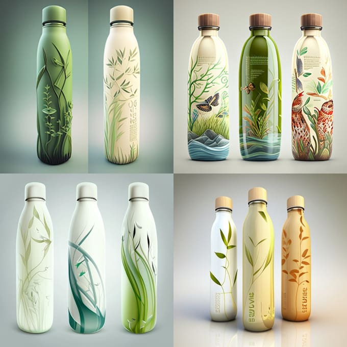 Design 4 eco friendly bottles with style by Ahasoneh | Fiverr