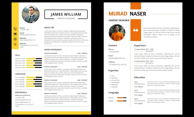 Design impressive resume for you by Hassaansani | Fiverr
