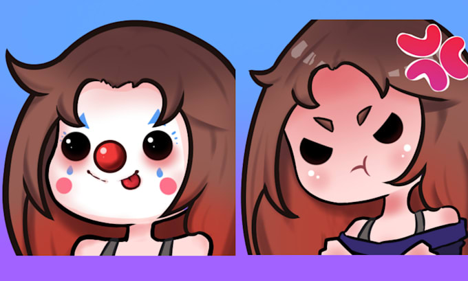 Make beautiful emotes drawings for twitch by Bocchihta | Fiverr