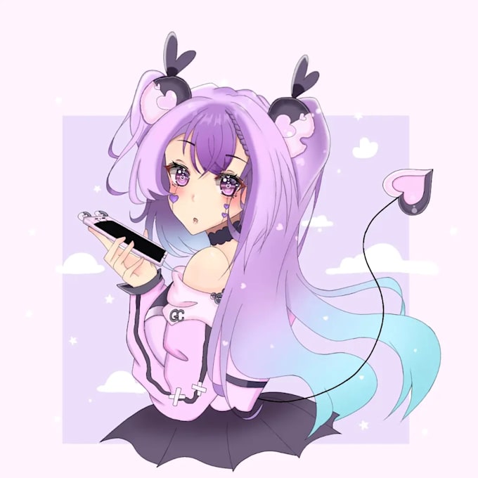 Draw cute anime characters free chibi commision for first buyer only by ...