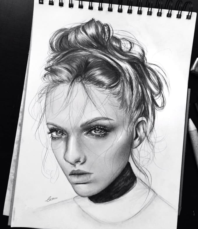 Draw a personal portrait for you by Caraspencils | Fiverr