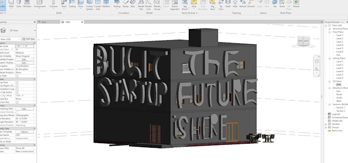 Create 2d floor plan and 3d bim model in revit by Diljan90 | Fiverr