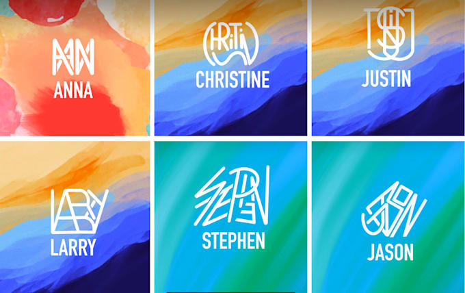 Make names logo with procreate by Ristagama | Fiverr