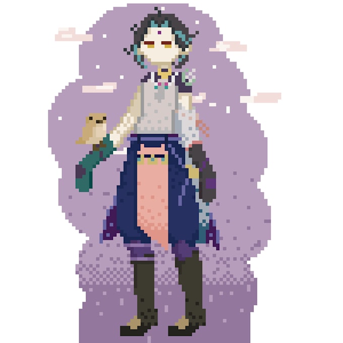 Draw you simple and pretty pixel art by Axelpink | Fiverr