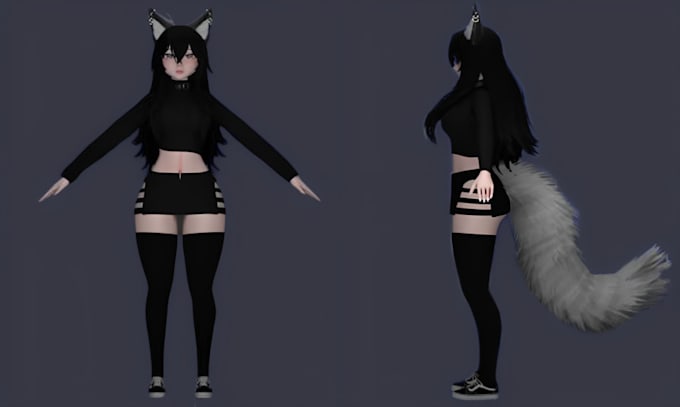 Create a custom vrchat avatar, 3d avatar, vtuber avatar for pc and ...