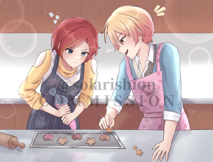 Draw your character or multiple characters by Solarisshion | Fiverr