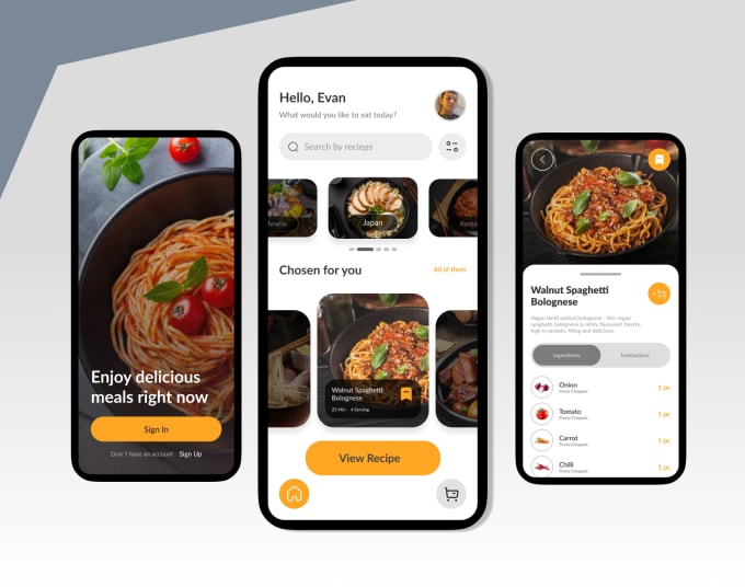 Create an attractive mobile app design by Tefa_studio | Fiverr