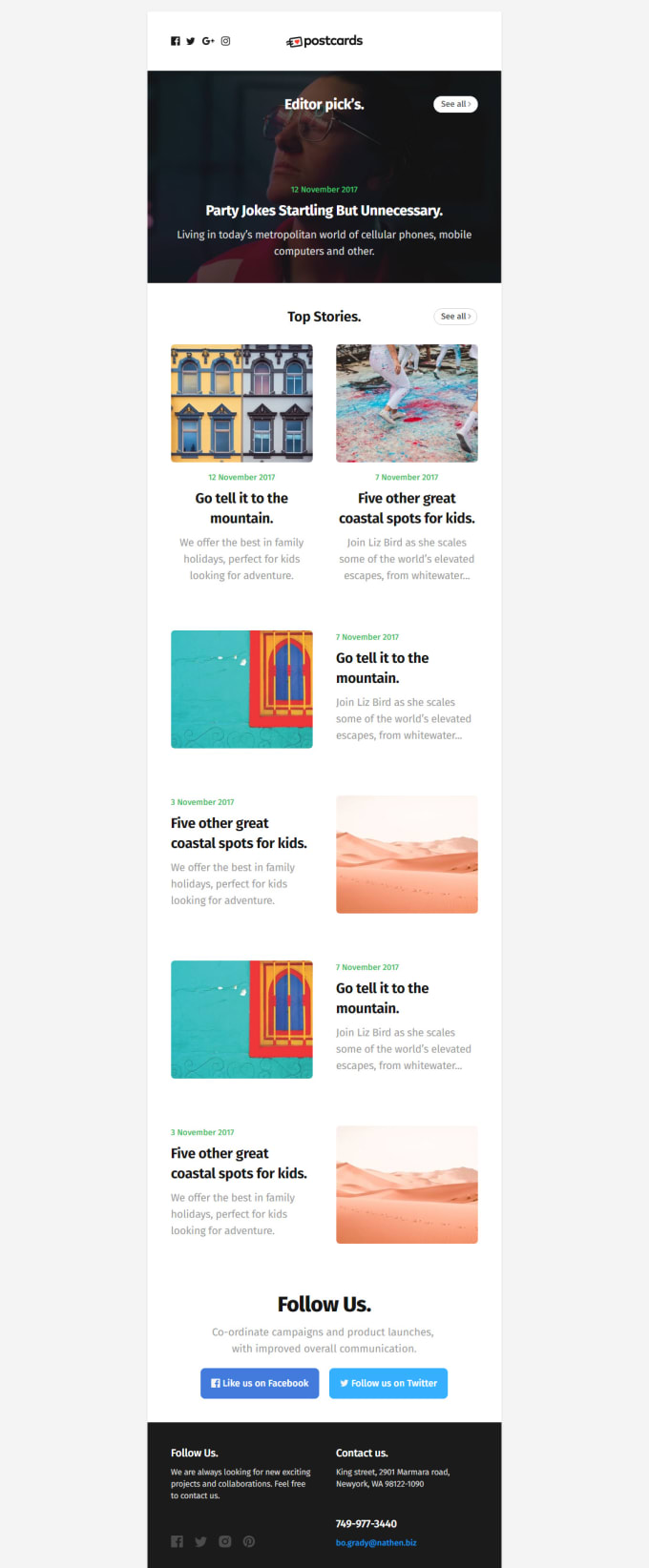 Design Responsive Html Email Template Or Newsletter By Laurentium Fiverr