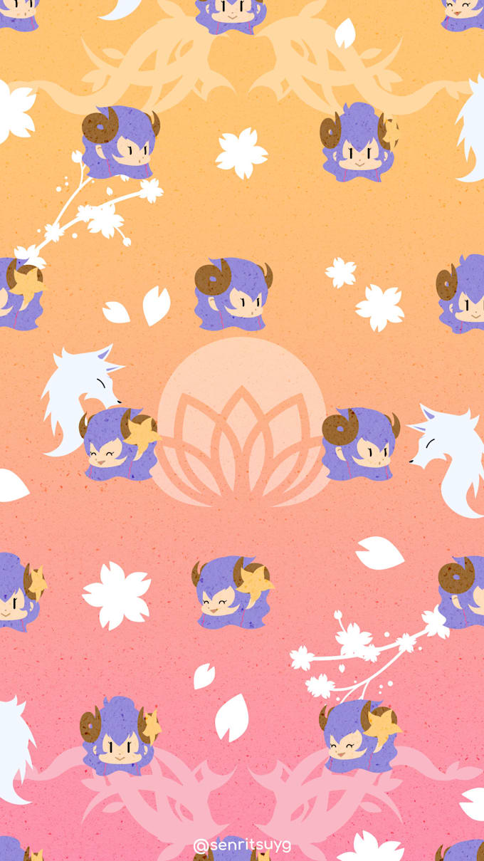 Design a chibi phone wallpaper by Senritsuyg | Fiverr