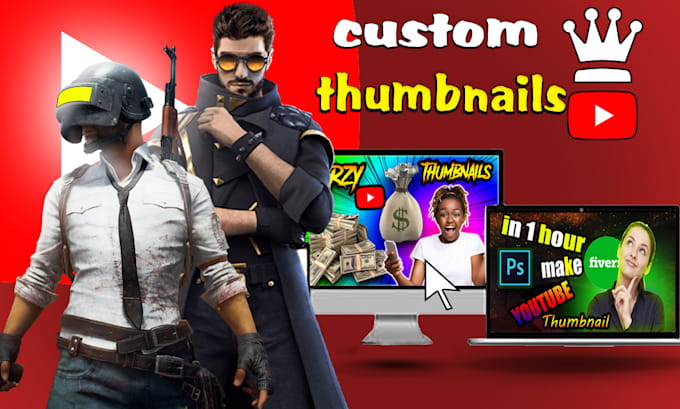 Design a viral thumbnail for you in 4 hours by Rtxaliahad | Fiverr