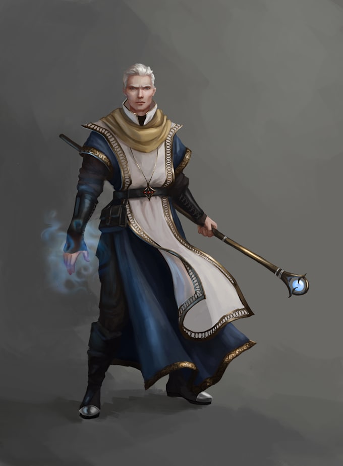 Illustrate your oc in a realistic fantasy style by Ithespirit | Fiverr