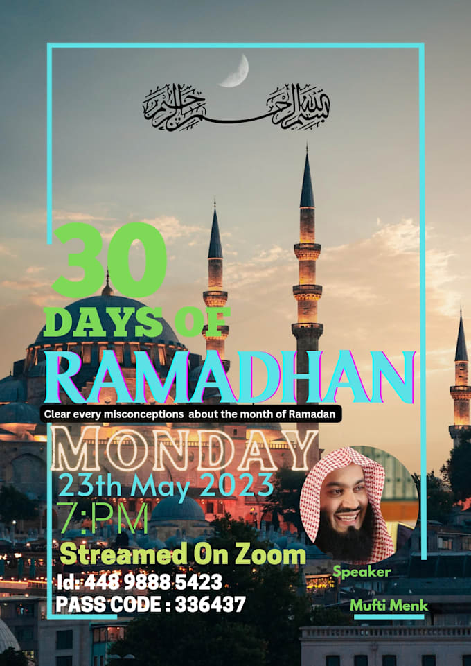 Design amazing islamic flyer, poster and infographics by Aaniftariq ...