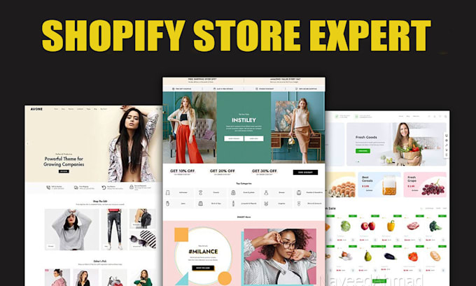 Design shopify store, shopify website design by Naveedahmad30 | Fiverr