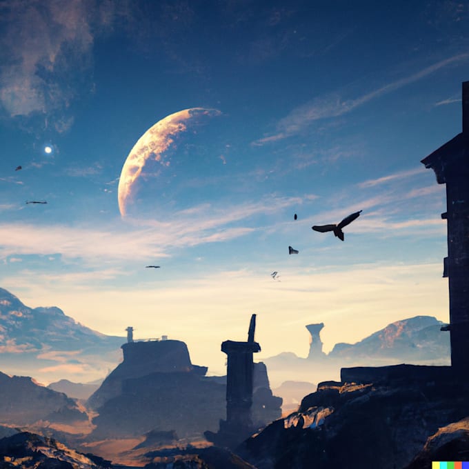 Create epic ai landscape concept art by Walkerspacewake | Fiverr