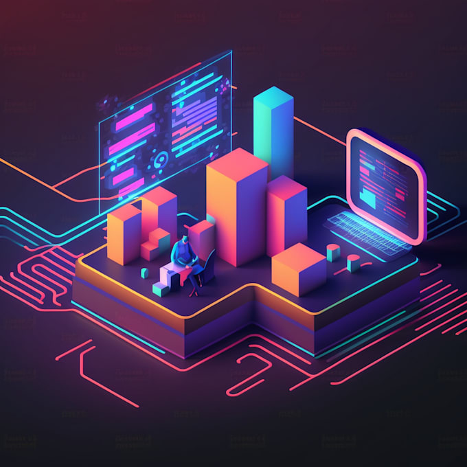 Create isometric 3d high quality illustration by Penrose_studio | Fiverr